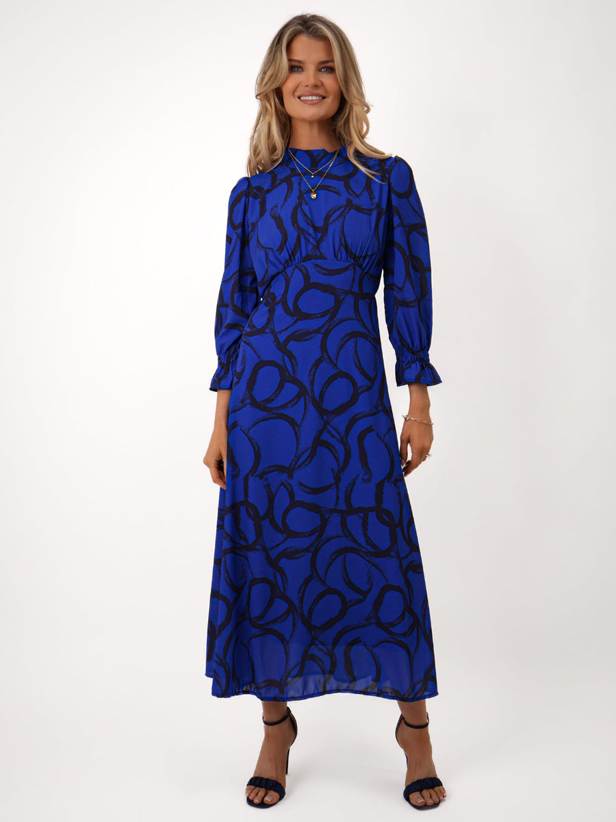 Kate & Pippa Simona Midi Dress in Royal Blue/ Navy– Boutique Ladybelle ...